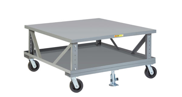 Ergonomic Adjustable Height Mobile Pallet Stand with Lower Deck ...