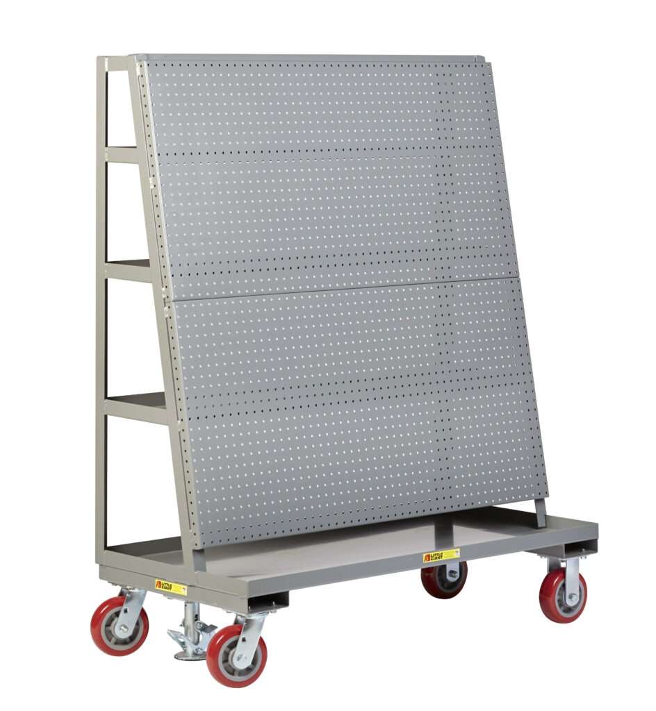 Mobile Pegboard with Back Shelf Storage - Little Giant