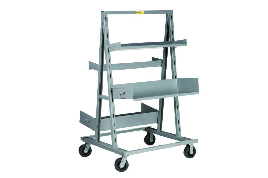 Adjustable Tray A-Frame Shelf Truck - Little Giant