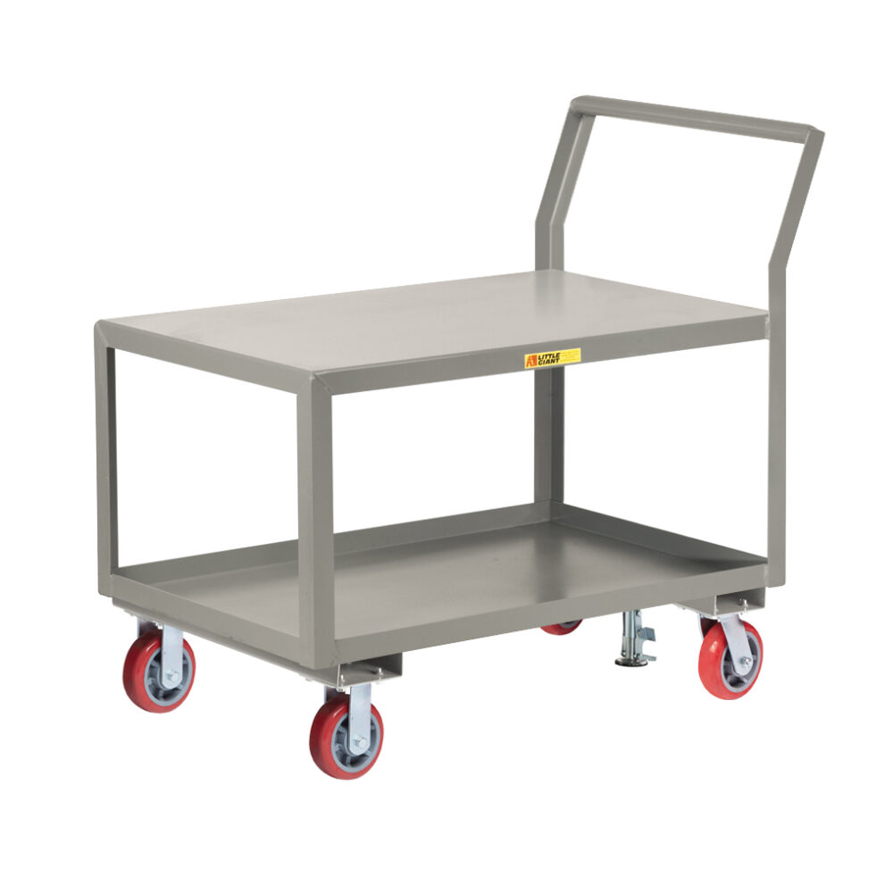 Sloped Handle Heavy-Duty Utility Cart - Little Giant