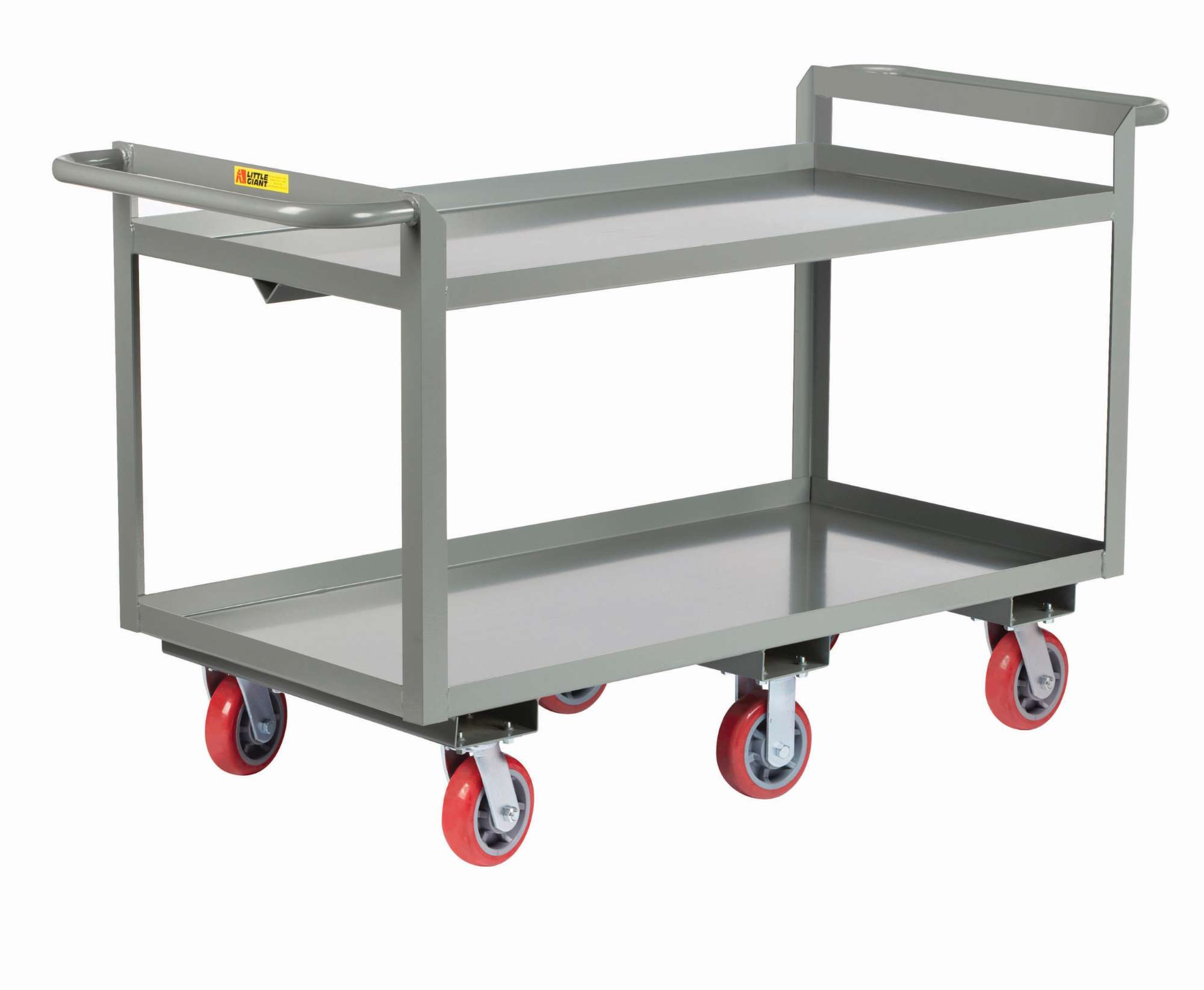 6 Wheeled Heavy-Duty Shelf Truck - 2 Handle - Little Giant