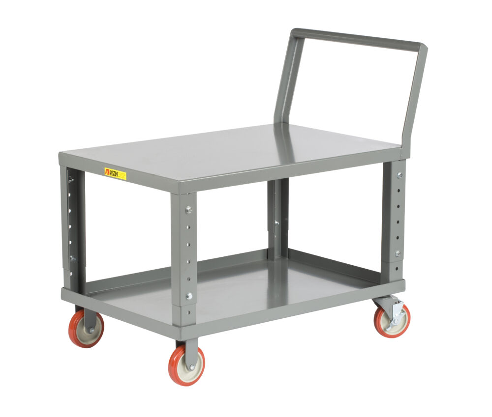 Ergonomic Adjustable Height Shelf Truck - Little Giant