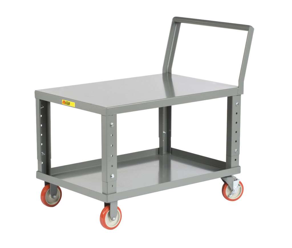 Ergonomic Adjustable Height Shelf Truck - Little Giant