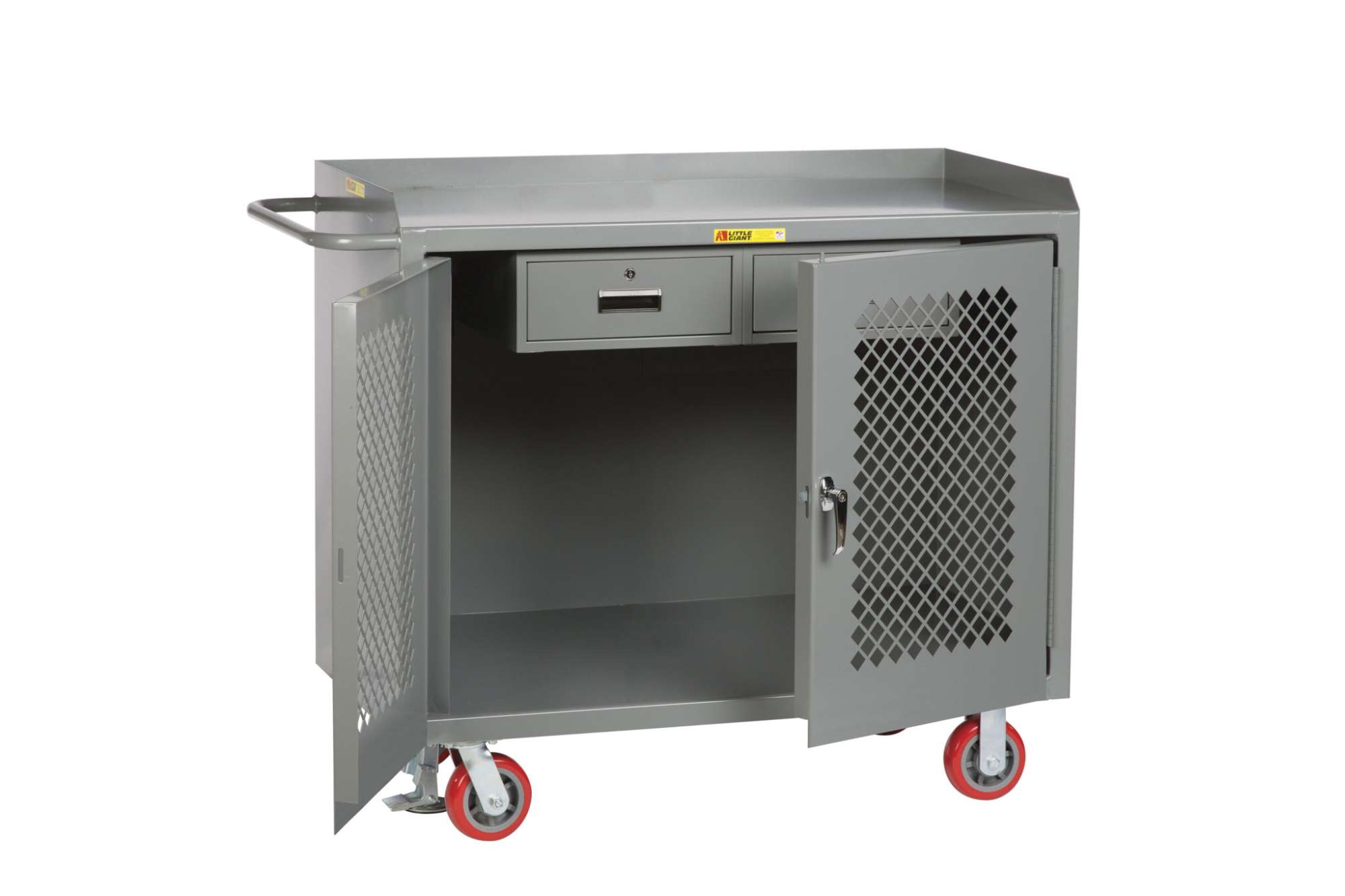 Mobile Bench Cabinets with Clearview Doors - Little Giant