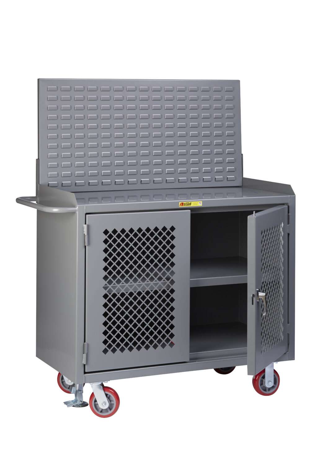 Mobile Bench Cabinets with Clearview Doors - Little Giant