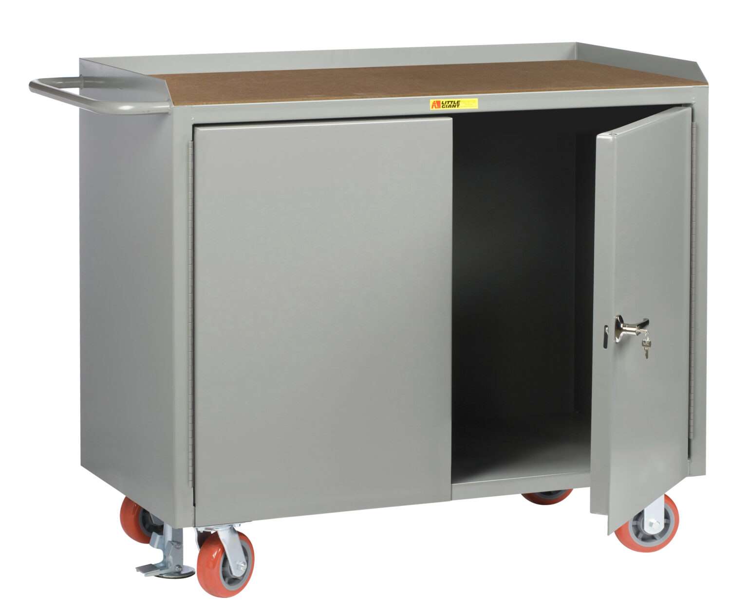Mobile Bench Cabinets with Locking Doors - Little Giant