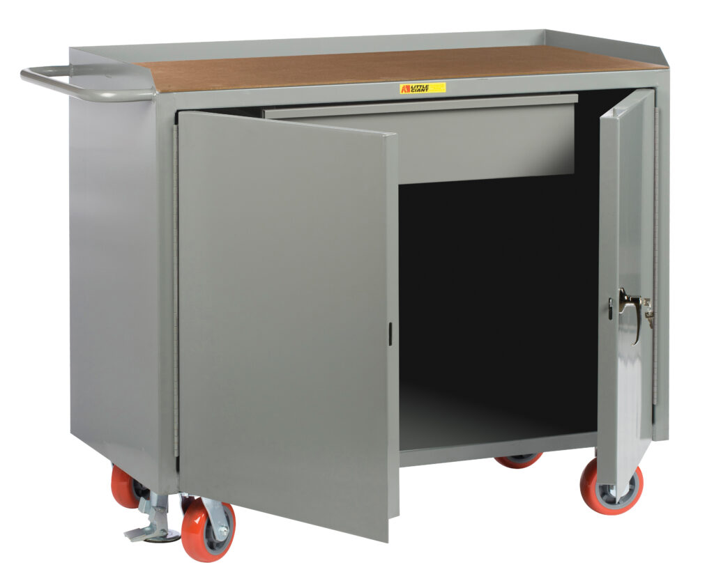 Mobile Bench Cabinets with Heavy-Duty Drawer - Little Giant
