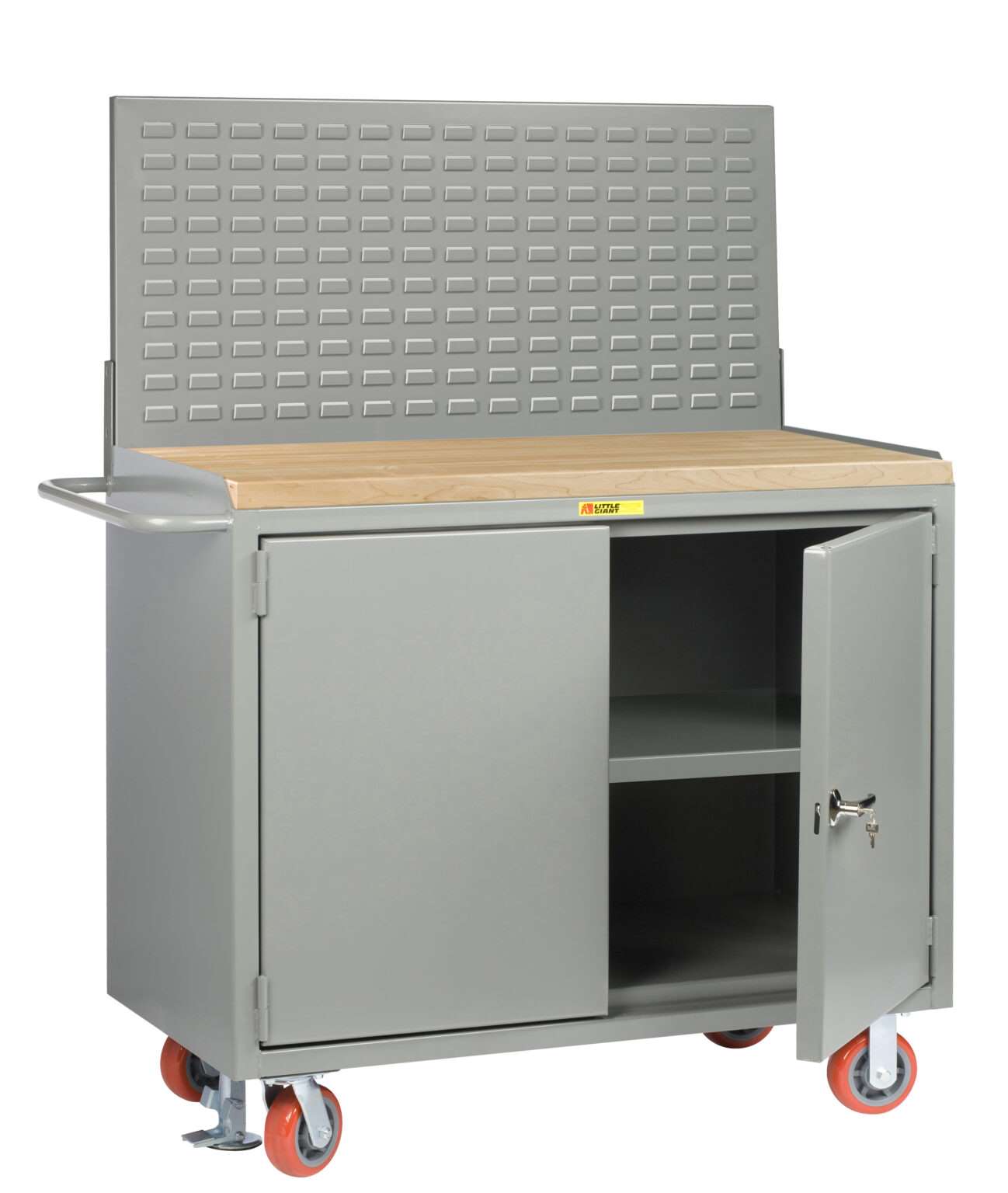 Mobile Bench Cabinets with Locking Doors - Little Giant