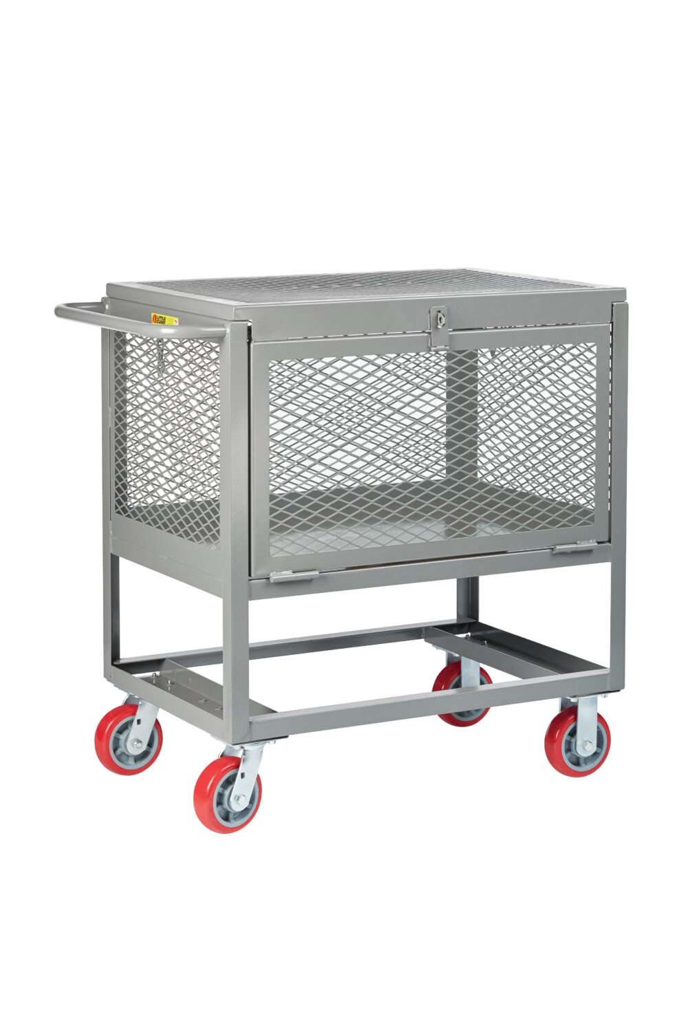 Raised Platform Trucks with Drop-Gate and Lid - Little Giant