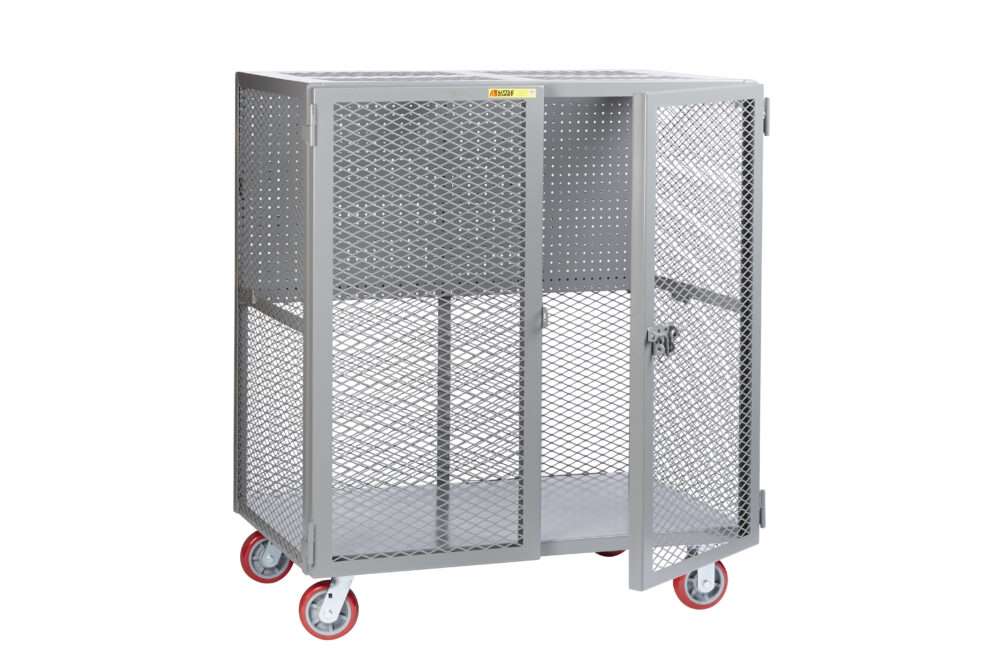 Tool Security Cart with Pegboard or Louvered Storage - Little Giant
