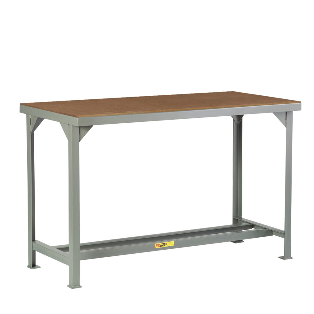 Welded Steel Workbench with Hardboard Top - Little Giant