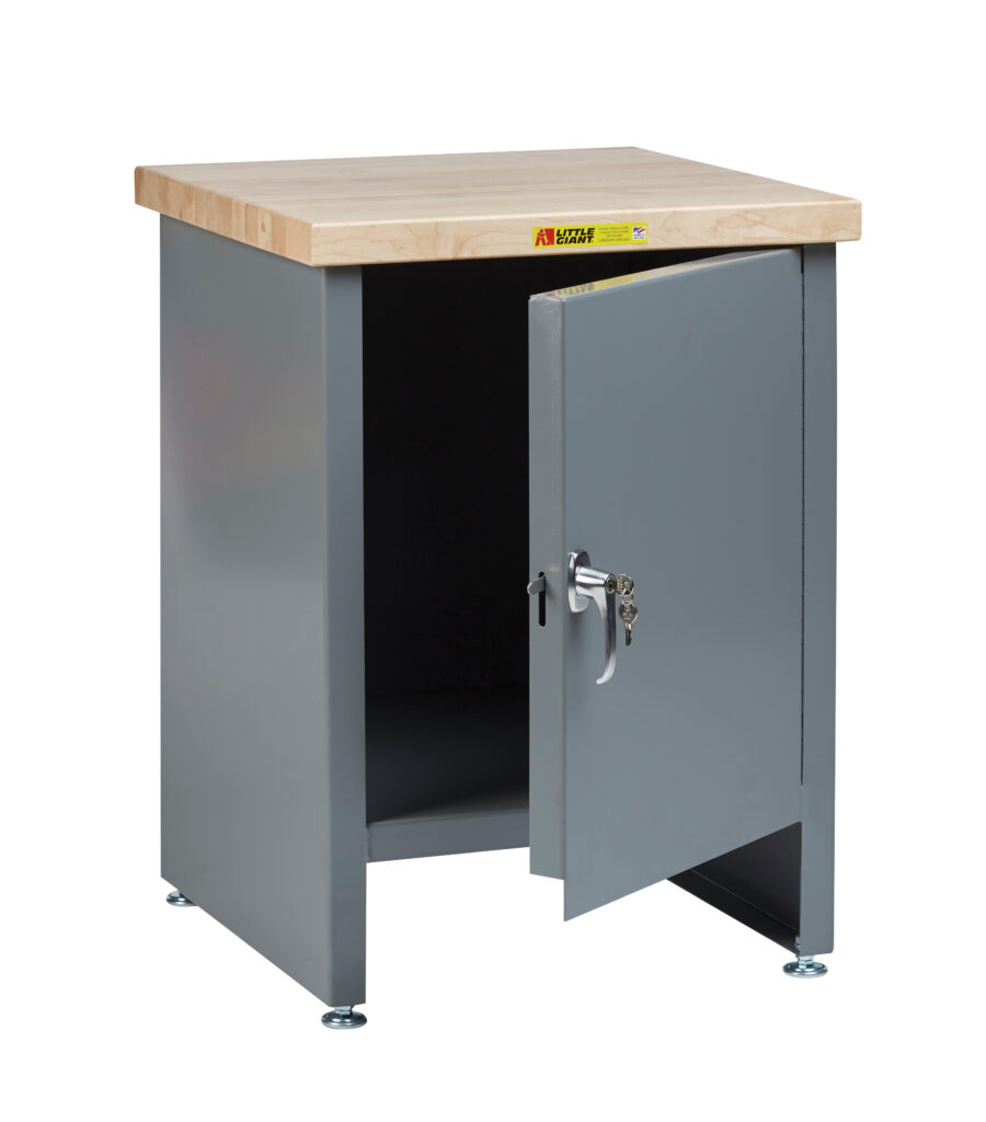 Compact Work Center Cabinet with Locking Door - Little Giant