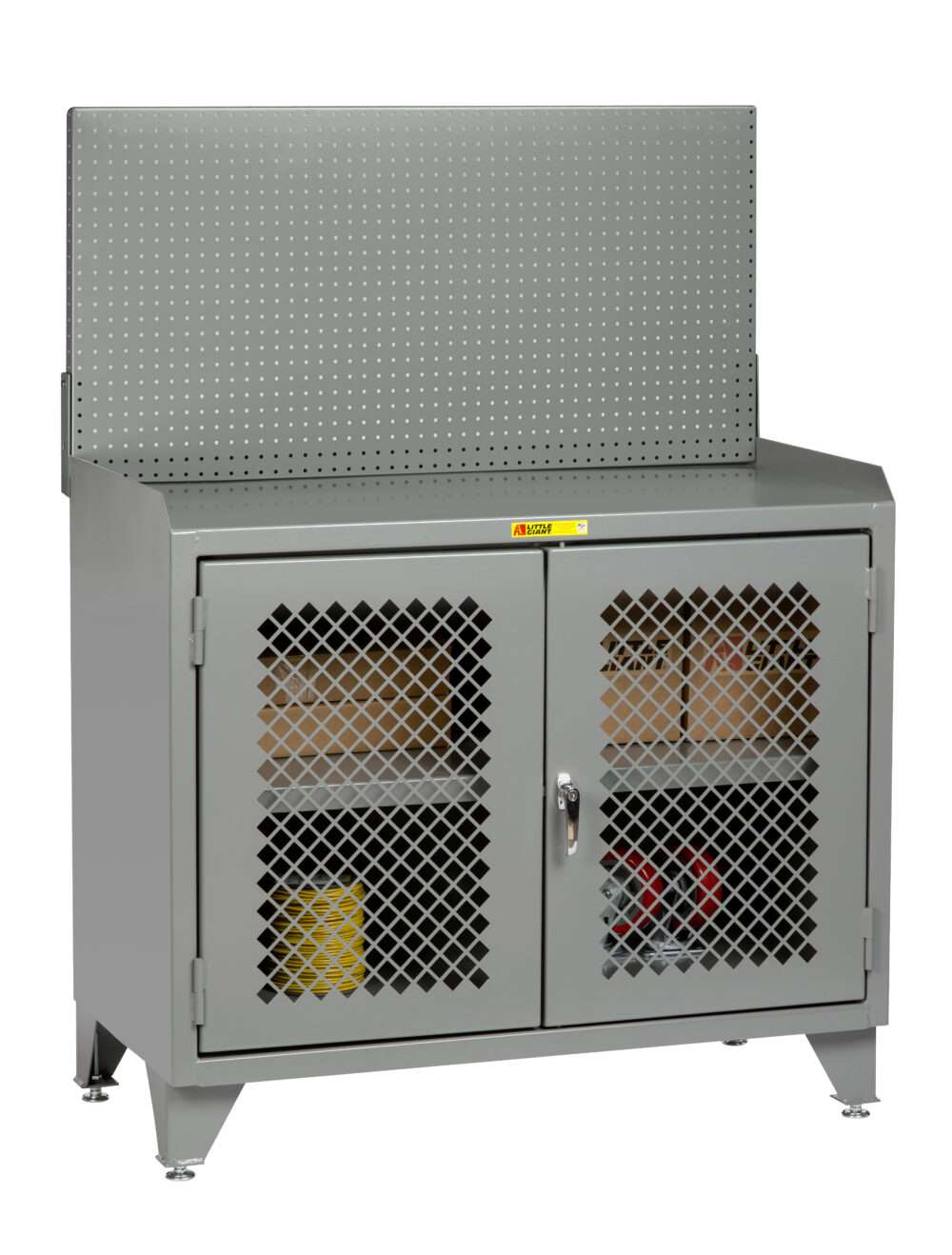 Counter Height Bench Cabinet with Welded Center Shelf - Little Giant