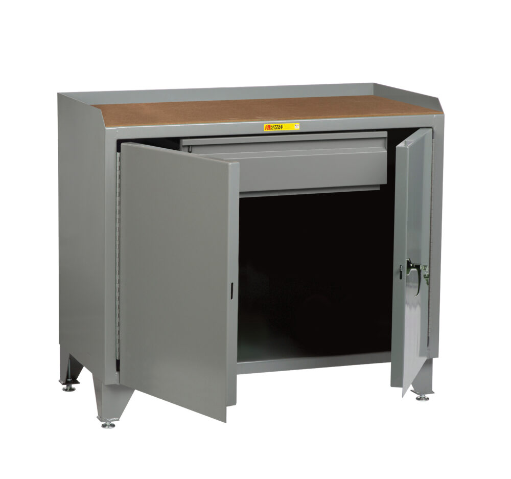 Counter Height Bench Cabinet with Heavy-Duty Storage Drawer - Little Giant