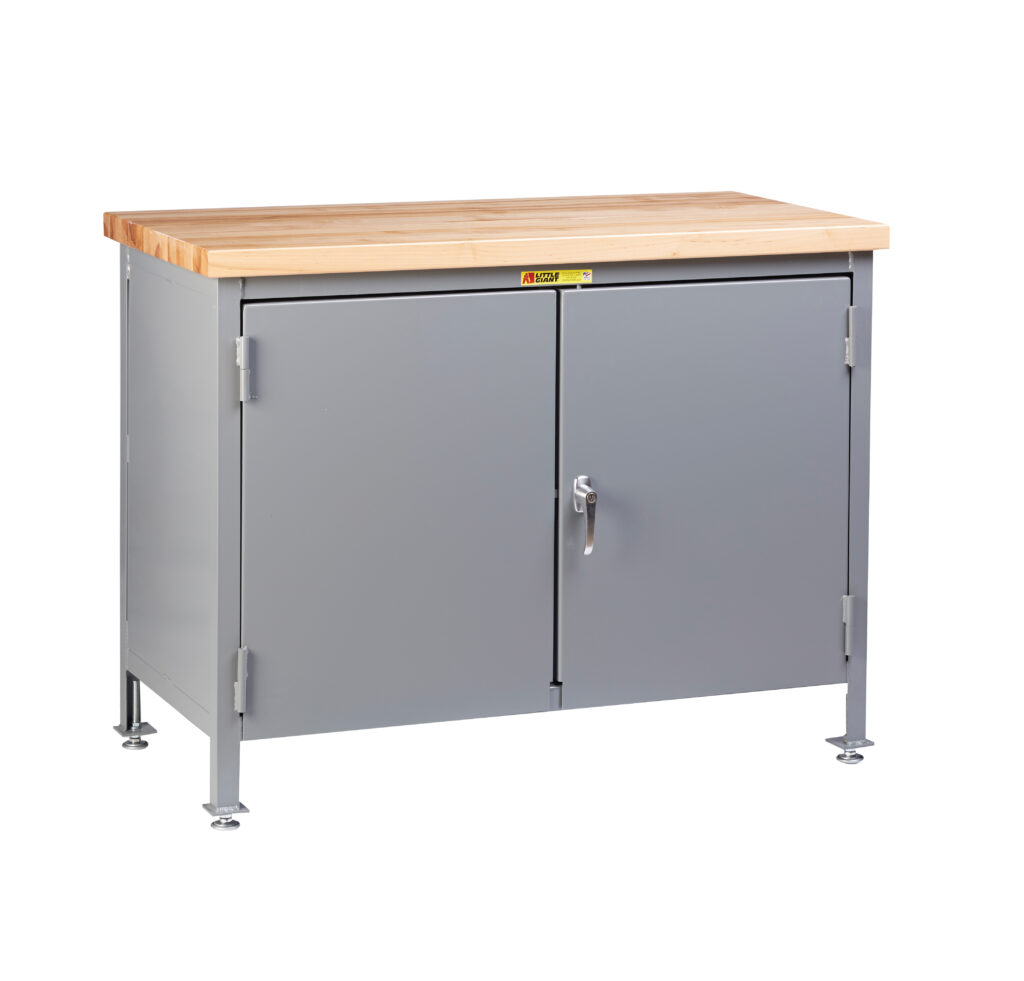 Work Center Cabinet with Butcher Block Top - Little Giant