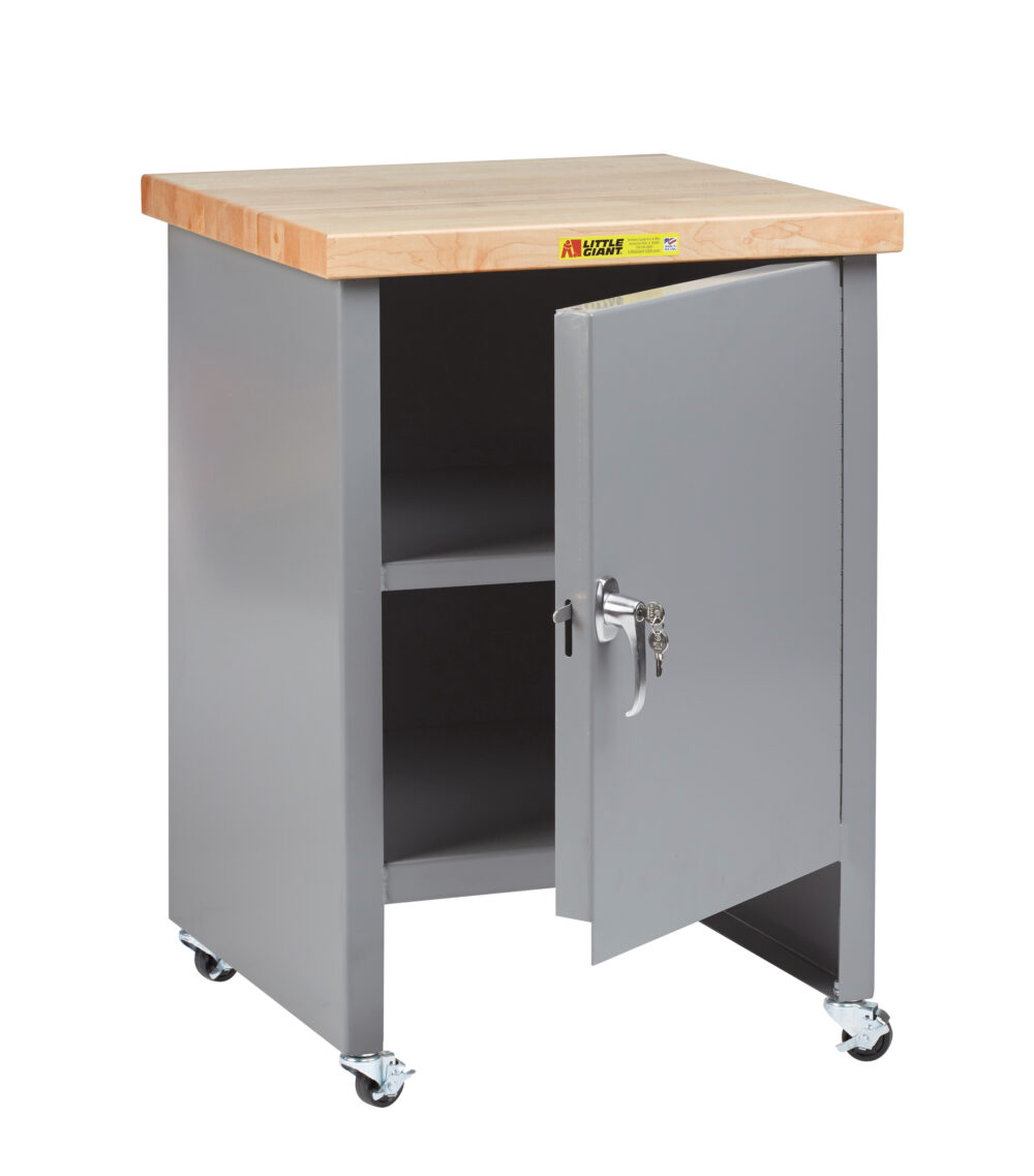 Compact Work Center Cabinet with Locking Door - Little Giant